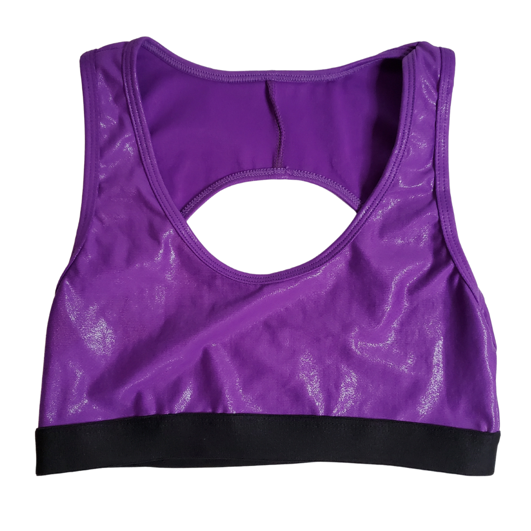 Metallic Purple Crop Top – Peachy Lifestyle LLC